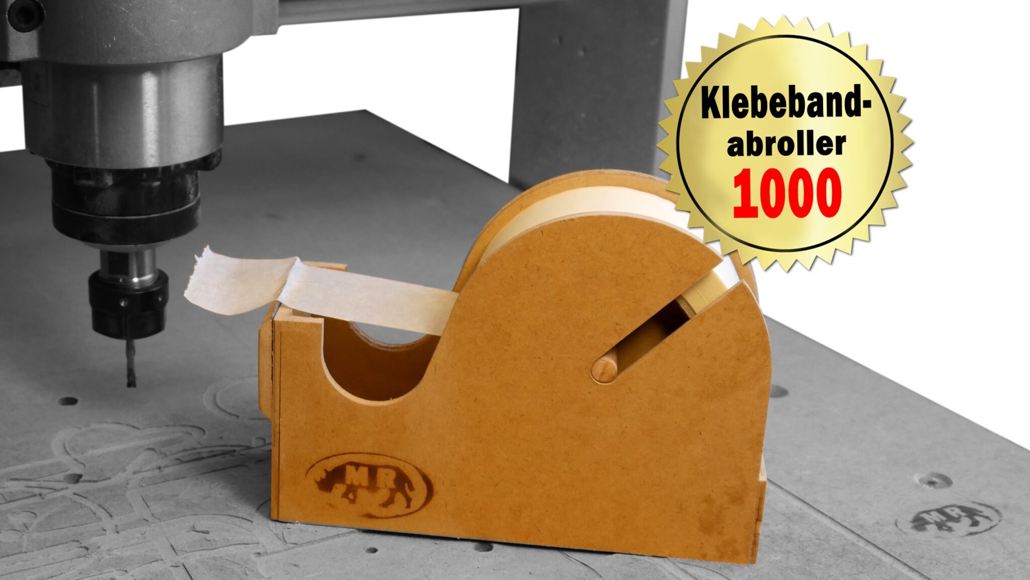 Anfänger CNC Projekt „Der Klebebandabroller“ - Mechanical Rhino